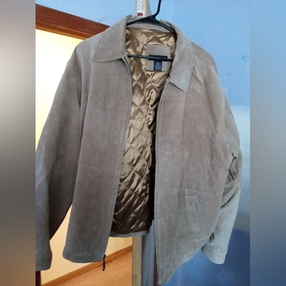 prime elements | Jackets & Coats | Prime Elements Suede Leather Jacket ...